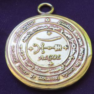 Bronze Fixed Star Algol Spiritual and Enemy Protection Talisman