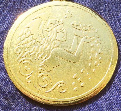 Bronze Picatrix House Based Great Wealth Coin Talisman