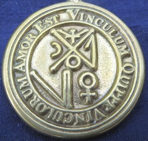 Golden Bronze Super Venus Table Talisman for Love and Happiness