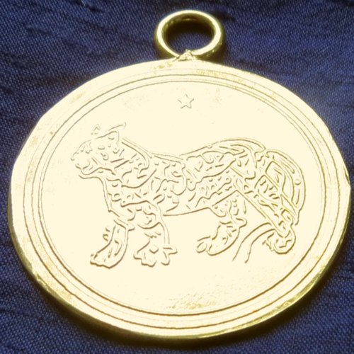 Golden Bronze Fixed Star Regulus Success and Happiness Talisman