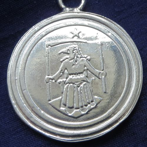 Silver Enthroned Saturn Talisman