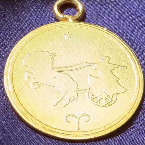 Bronze Sun Aries Talisman