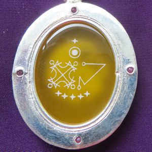 Picatrix Sun Lion Agate Talisman